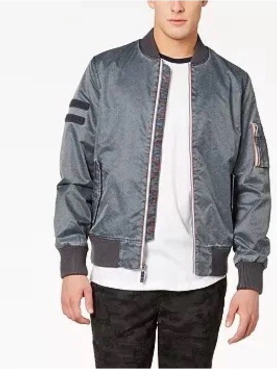 American Rag | Jackets & Coats | American Rag Slate Gray Bomber Jacket ...